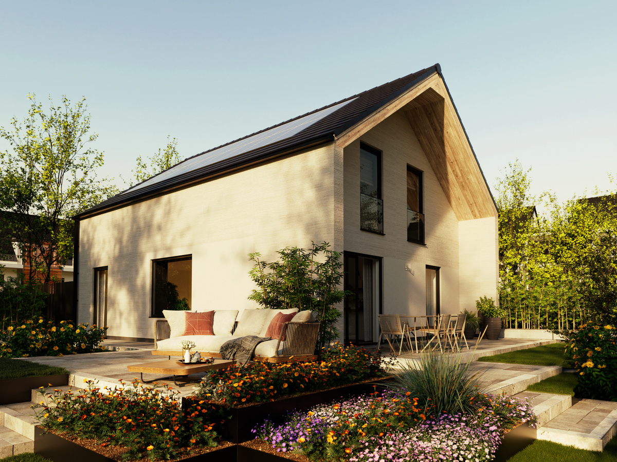 Flair 134 Novo | Einfamilienhaus mit überdachter Terrasse & moderner ...